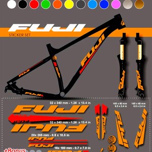 Bicycle Stickers Fuji. A Set of Stickers for the Frame and Fork in Any ...