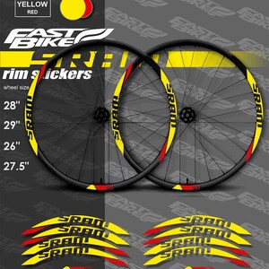 Bicycle Rim Stickers Sram. A Set of Stickers for the Rim in Any Color ...