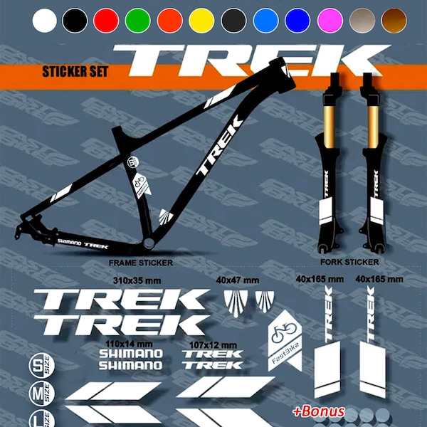 Trek Frame Stickers - Etsy