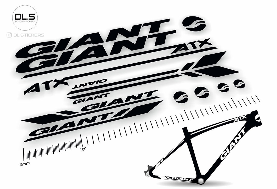 Set of Bicycle Stickers GIANT. Bike Stickers, Cycling. Full Palette of ...