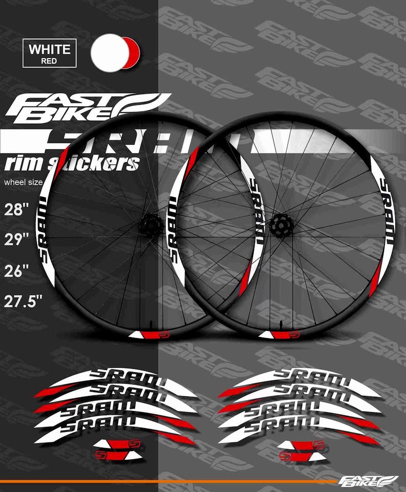Bicycle Rim Stickers Sram. A Set of Stickers for the Rim in Any Color ...