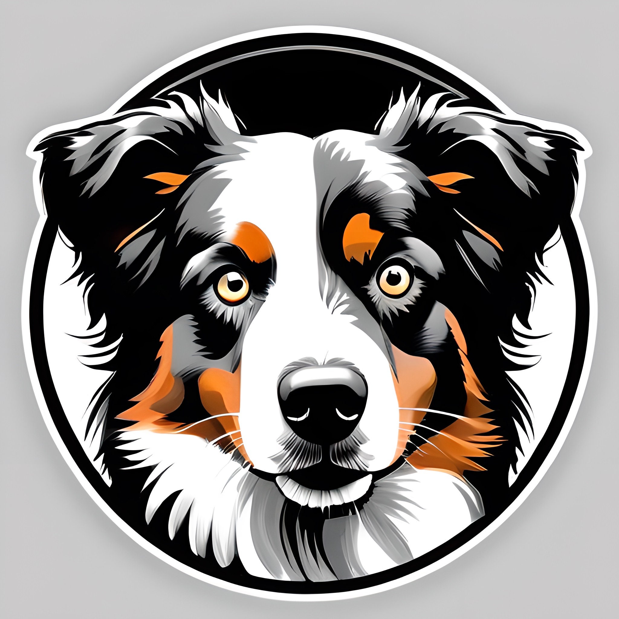 Australian Shepherd Logo SVG, Instant Download SVG, PNG, Dxf, Jpg ...