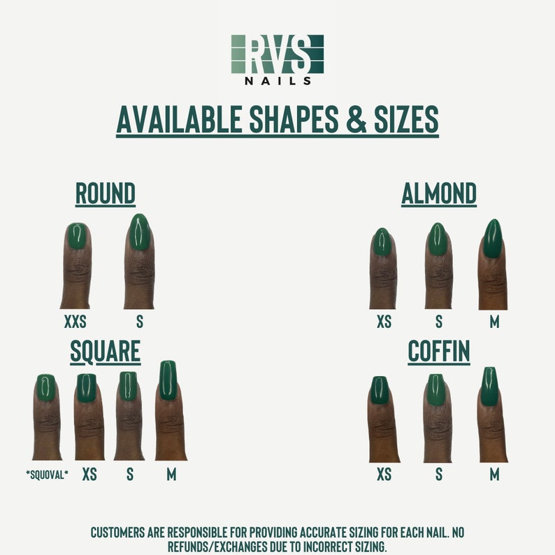 Deluxe Press on Sizing Kits - Etsy