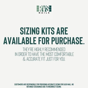 Deluxe Press on Sizing Kits - Etsy