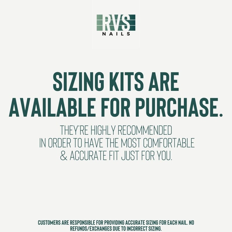 Deluxe Press on Sizing Kits - Etsy