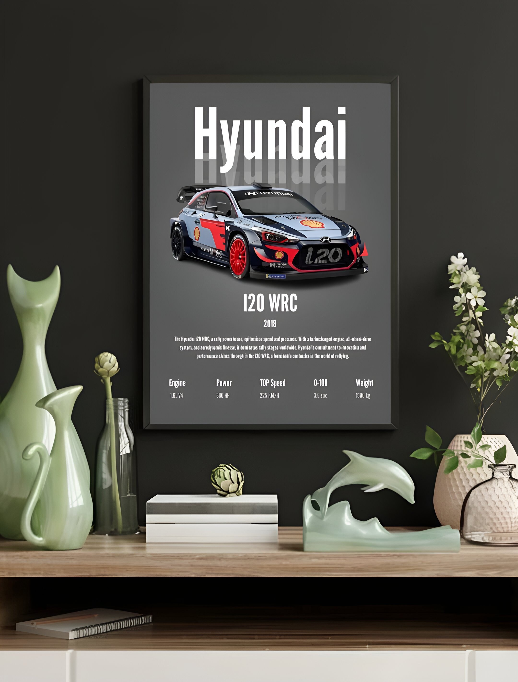 Hyundai I20 WRC Poster Hyundai Poster Digital Download Hyper Car Poster ...