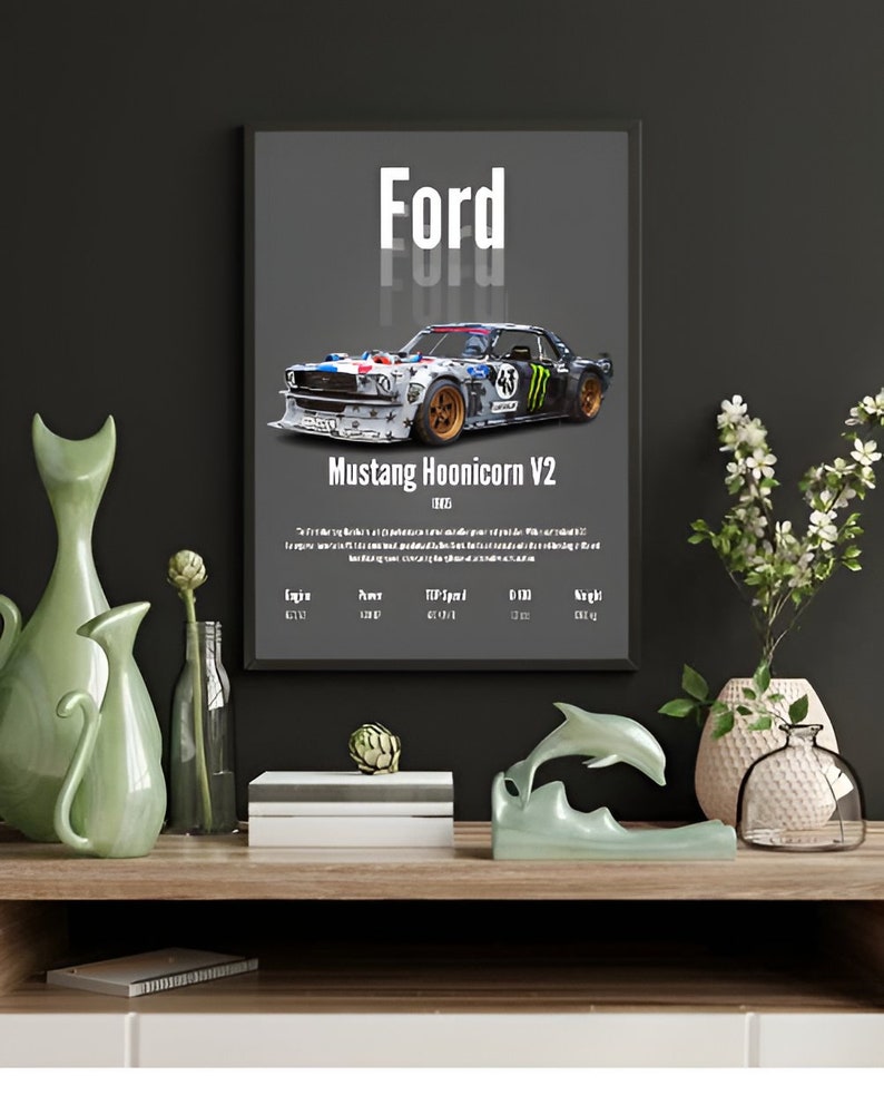Ford Mustang Hoonicorn 4K Car Poster - Etsy