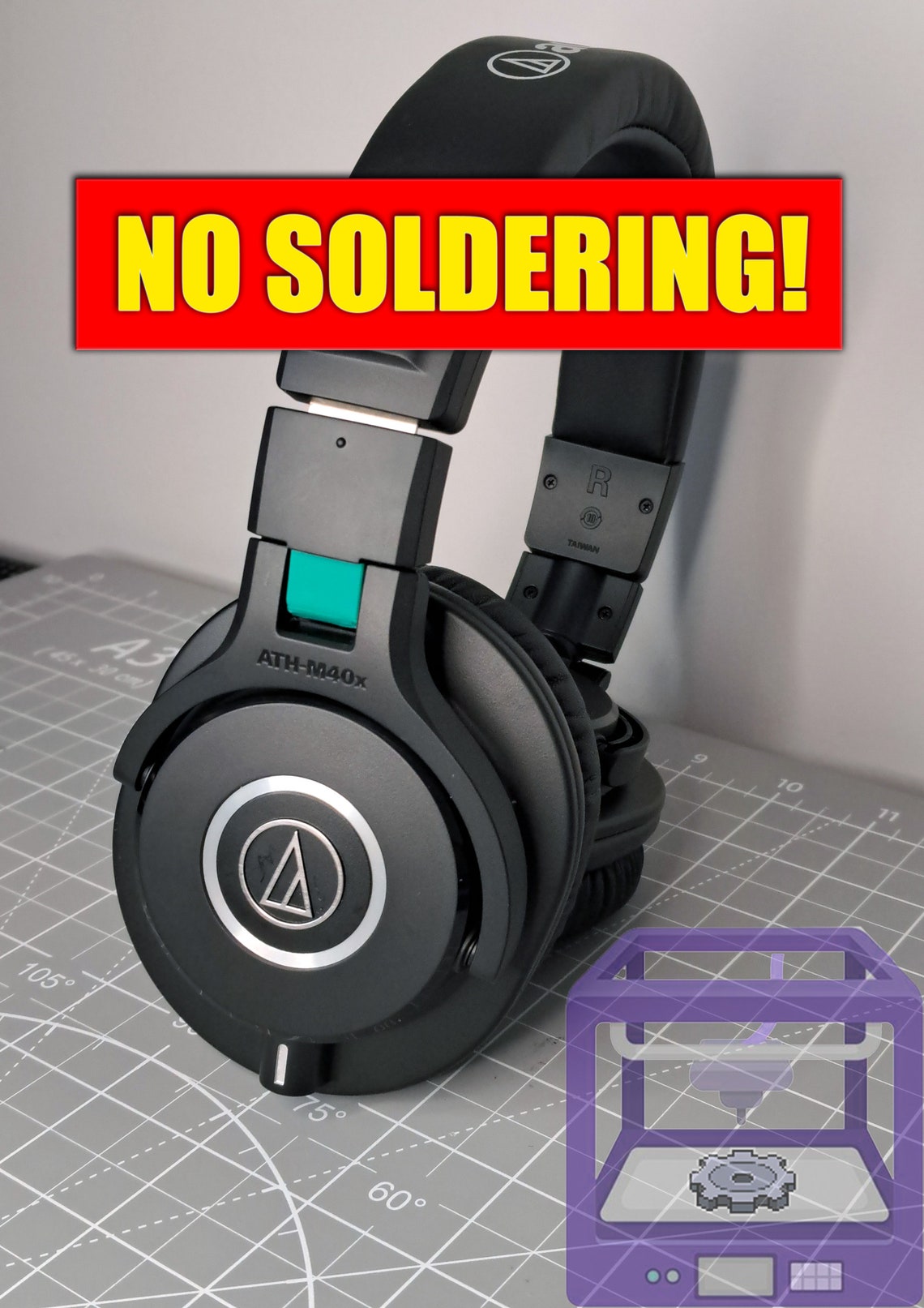 Audio Technica ATH M40X M40 Replacement Hinge Swivel Fix Repair - NO ...