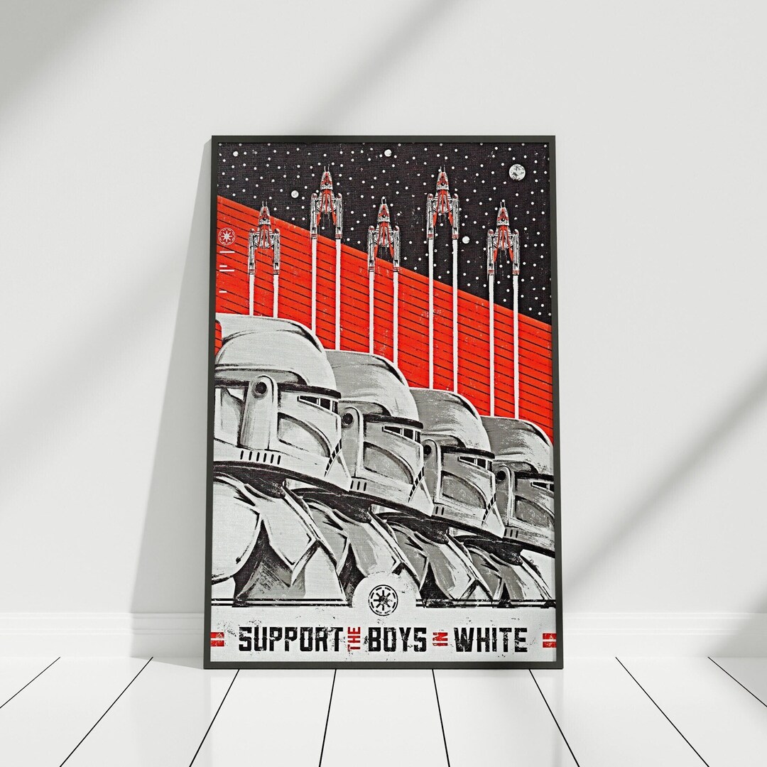 Star Wars Support Boys in White Poster, Star Wars Poster, Star Wars ...
