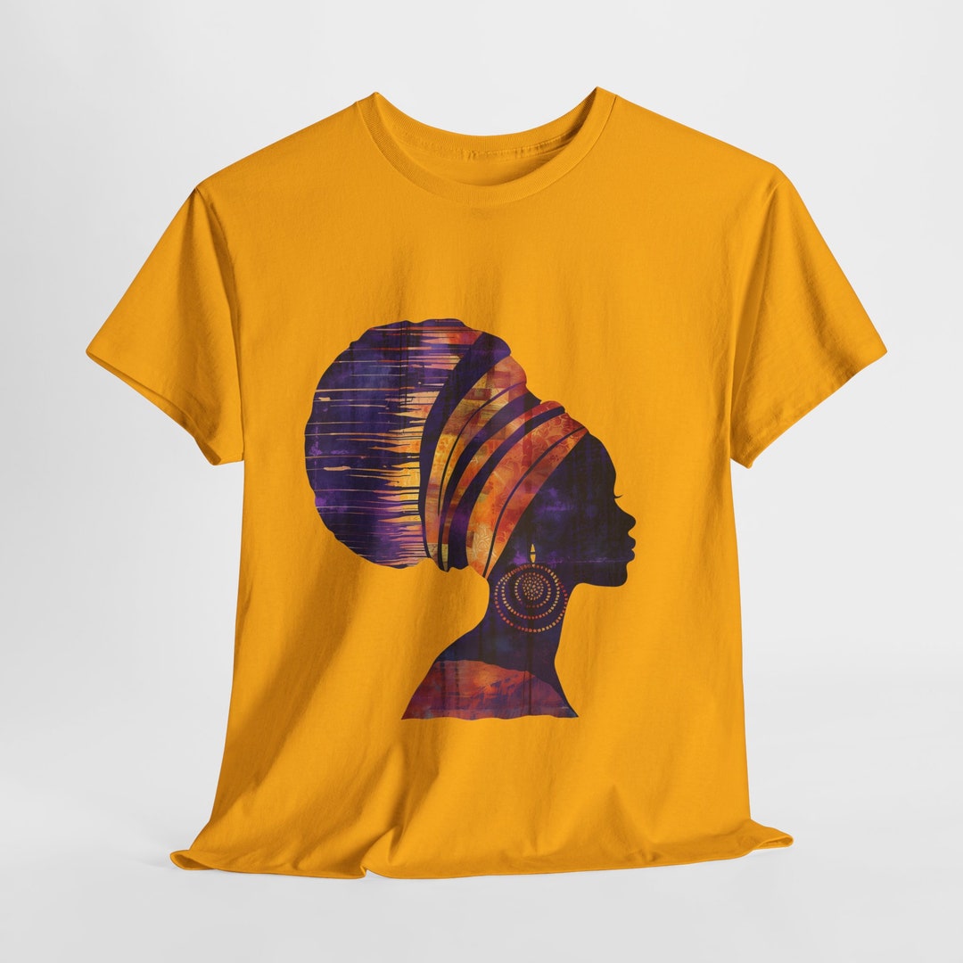 Unisex Heavy Cotton Tee With a Beautiful Stylish Print With an African ...
