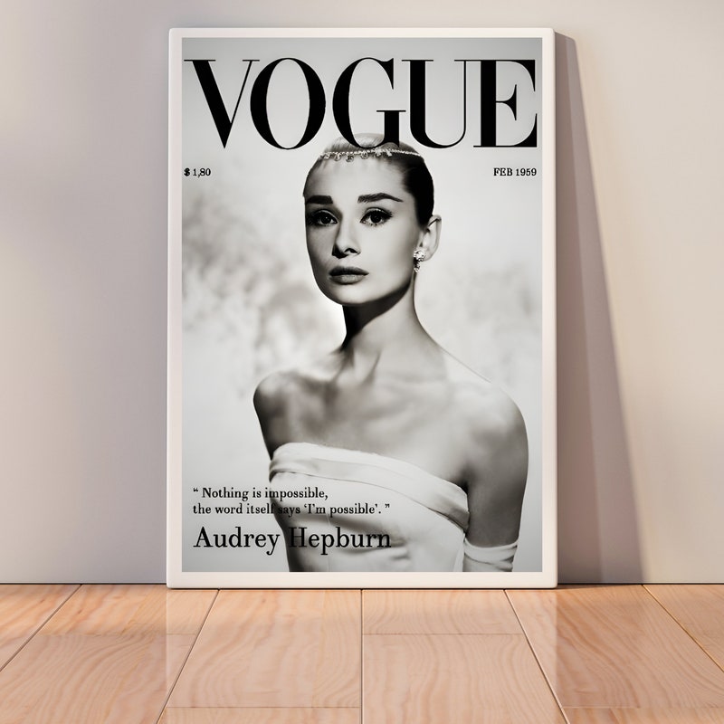 Vogue Cover Poster - Etsy