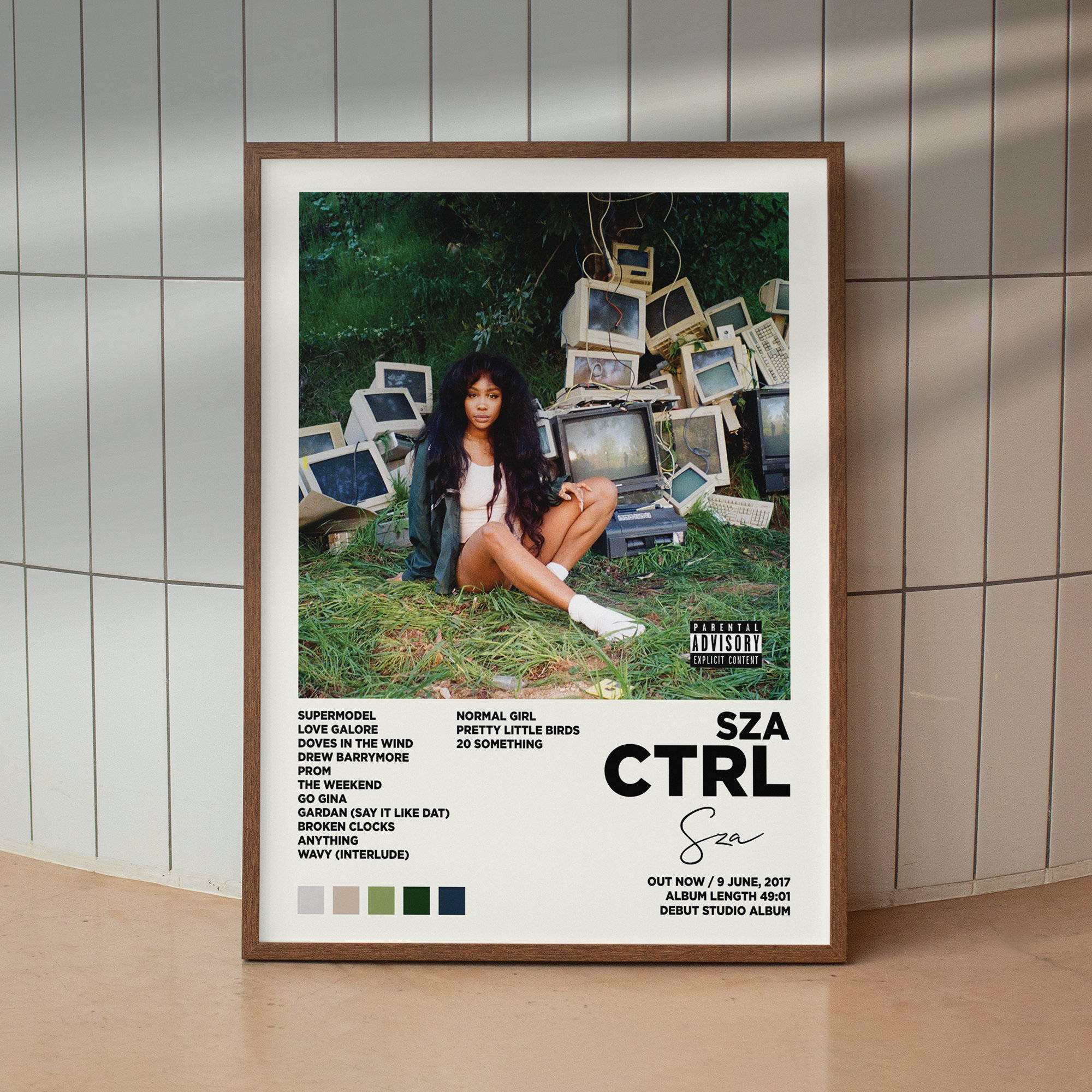 SZA / CTRL Album Cover Poster / Custom Poster, Home Decor, Wall Art Print - Etsy