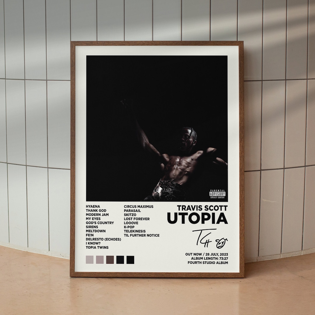 Travis Scott / Utopia Album Cover Art Poster / Custom Poster, Home ...