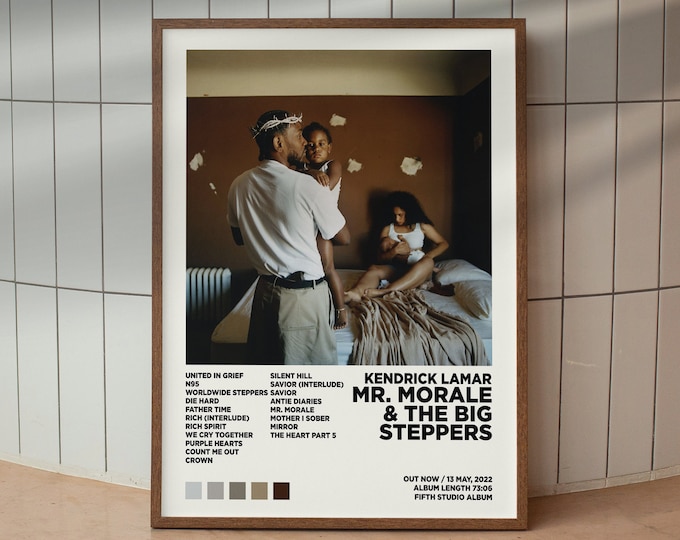 Mr. Morale & the Big Steppers Album Cover Poster / Custom Poster, Home ...