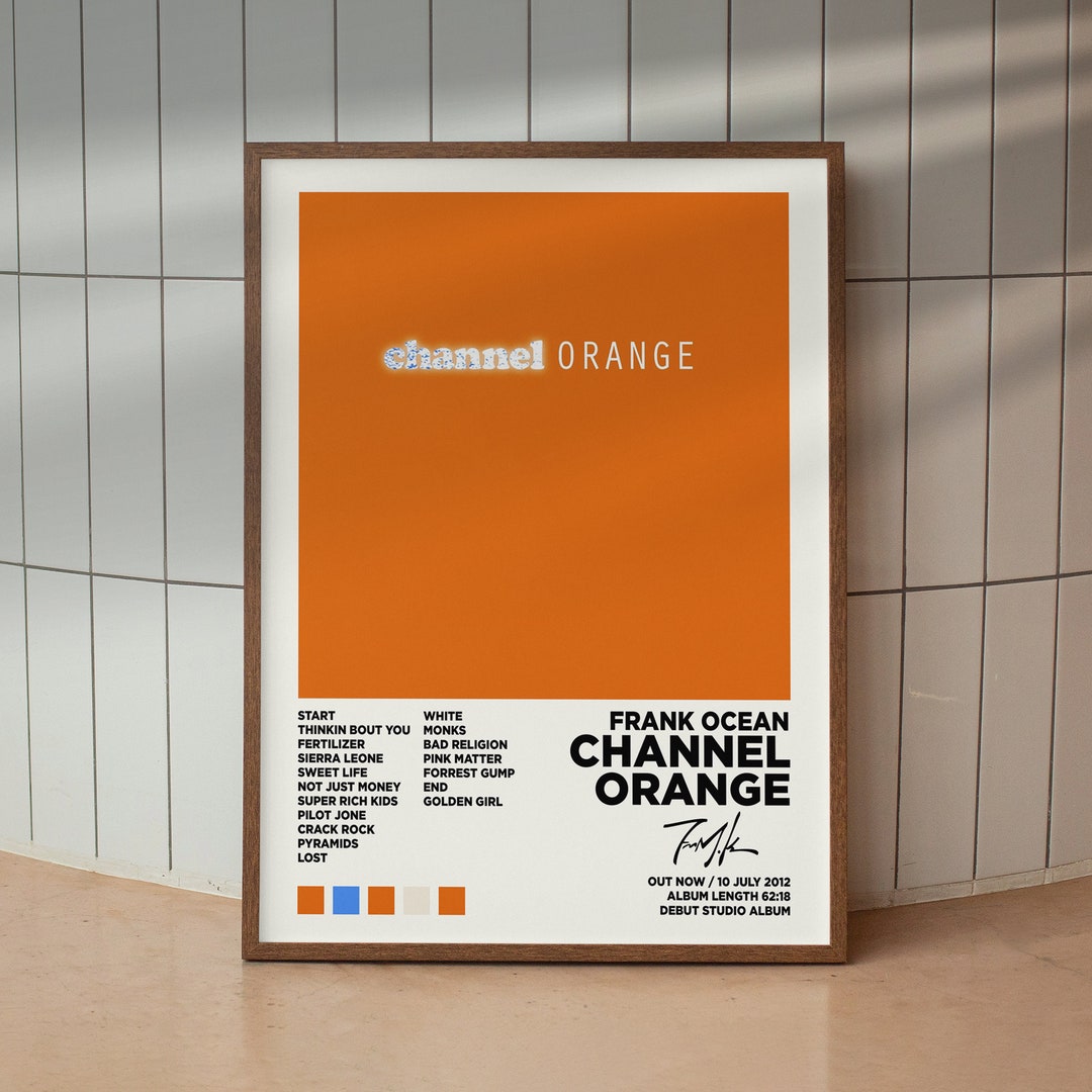 Frank Ocean / Channel Orange Album Cover Poster / Blonde Custom Poster ...