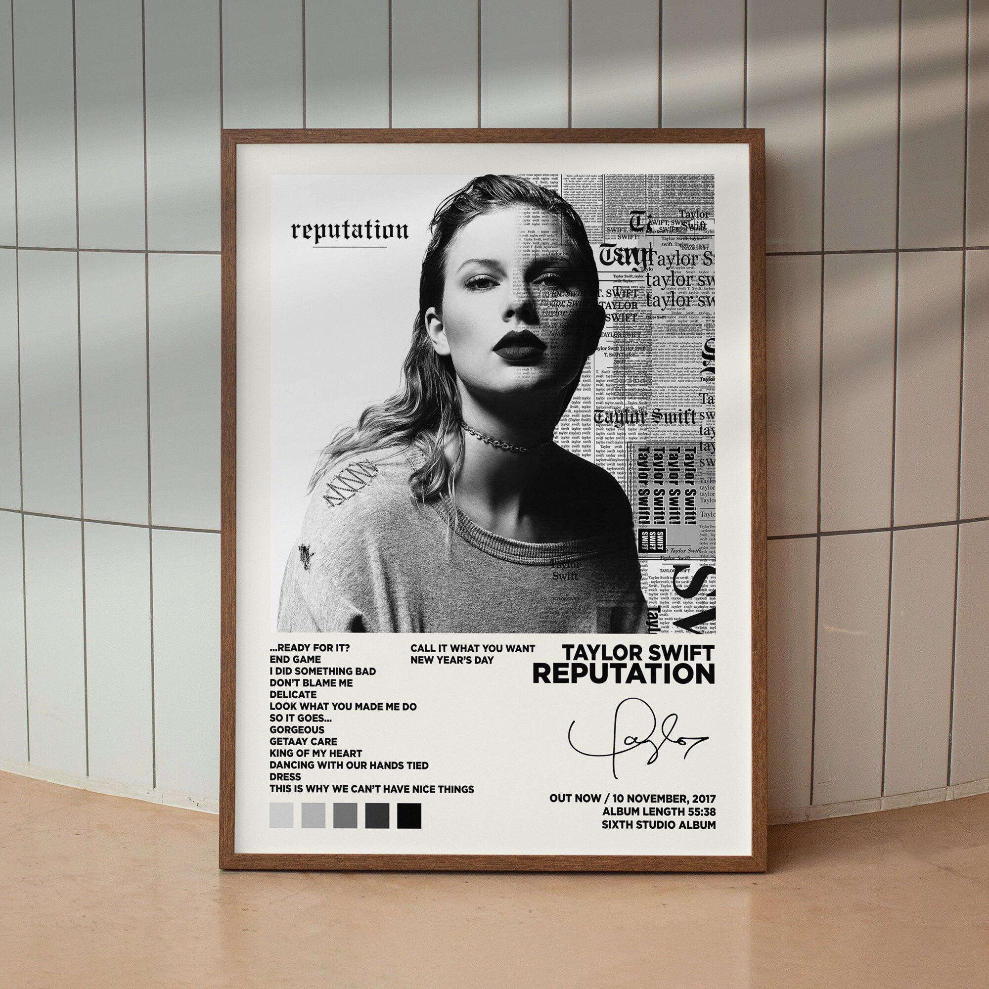 Reputation Album Cover Poster / Swift Custom Poster, Home Decor, Wall ...