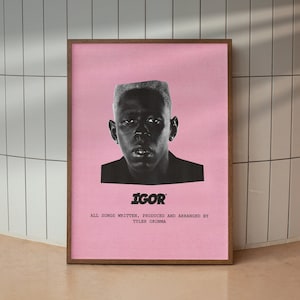 Tyler, the Creator / IGOR Album Cover Poster / Custom Poster, Home ...