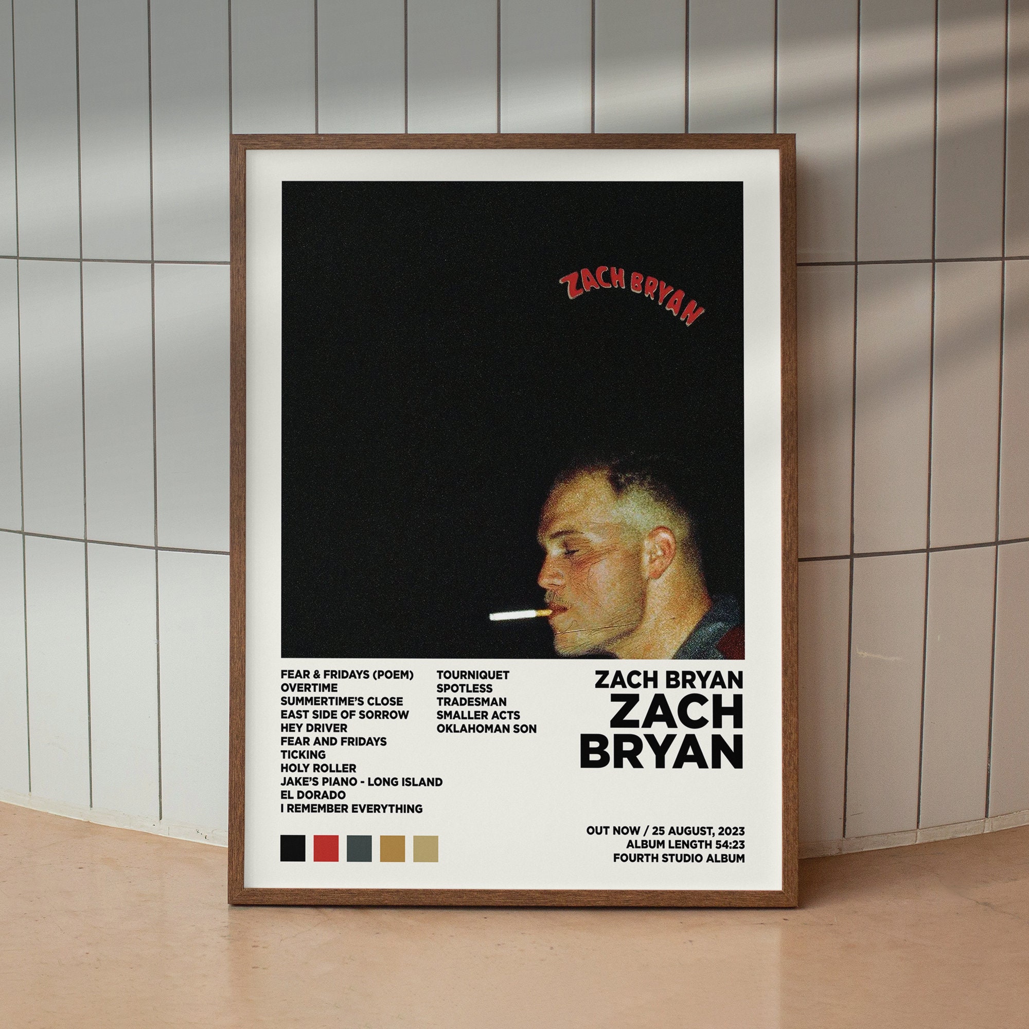 Zach Bryan Album Cover Art Poster / Custom Poster, Home Decor, Wall Art ...