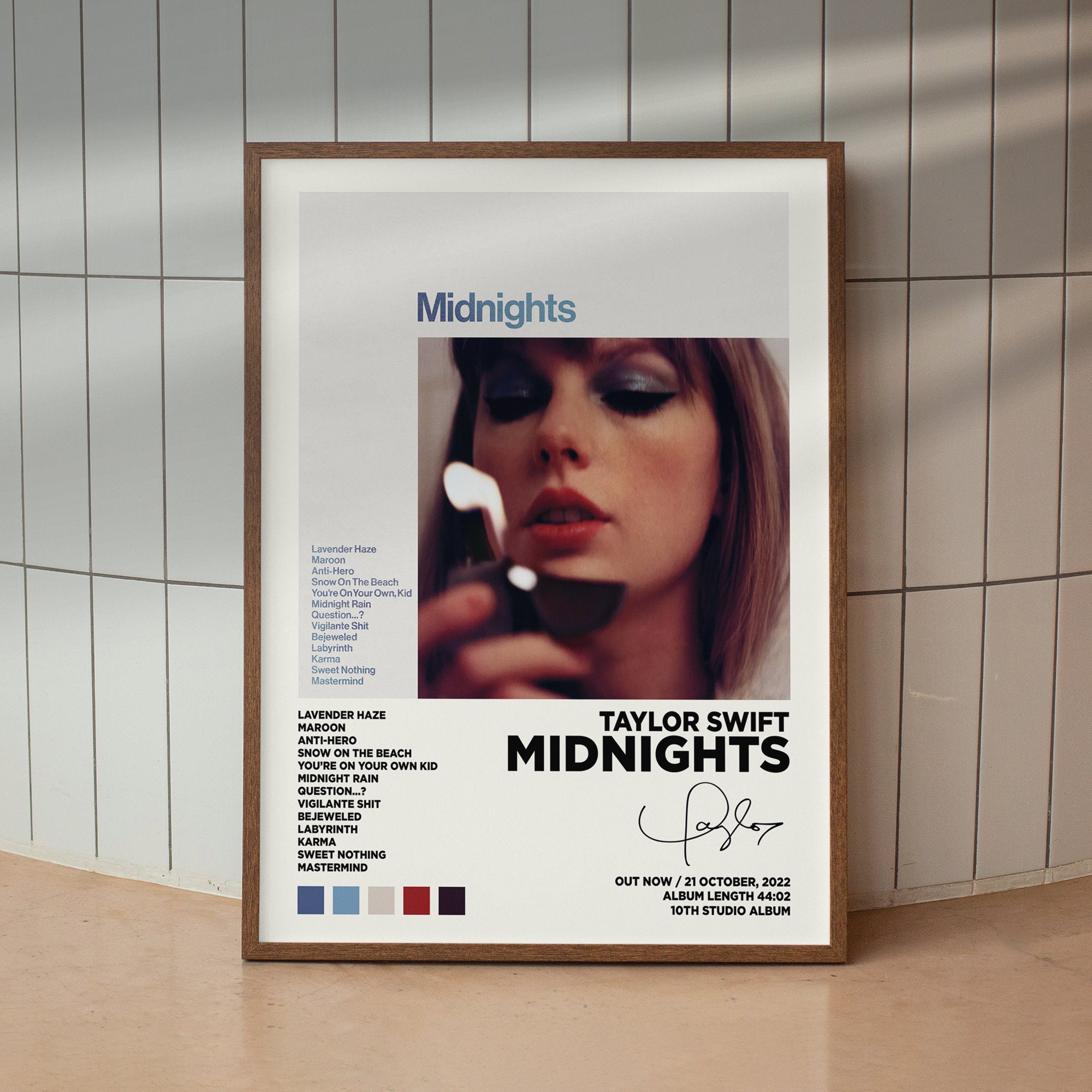 Midnights Album Cover Poster / Custom Poster, Home Decor, Wall Art ...