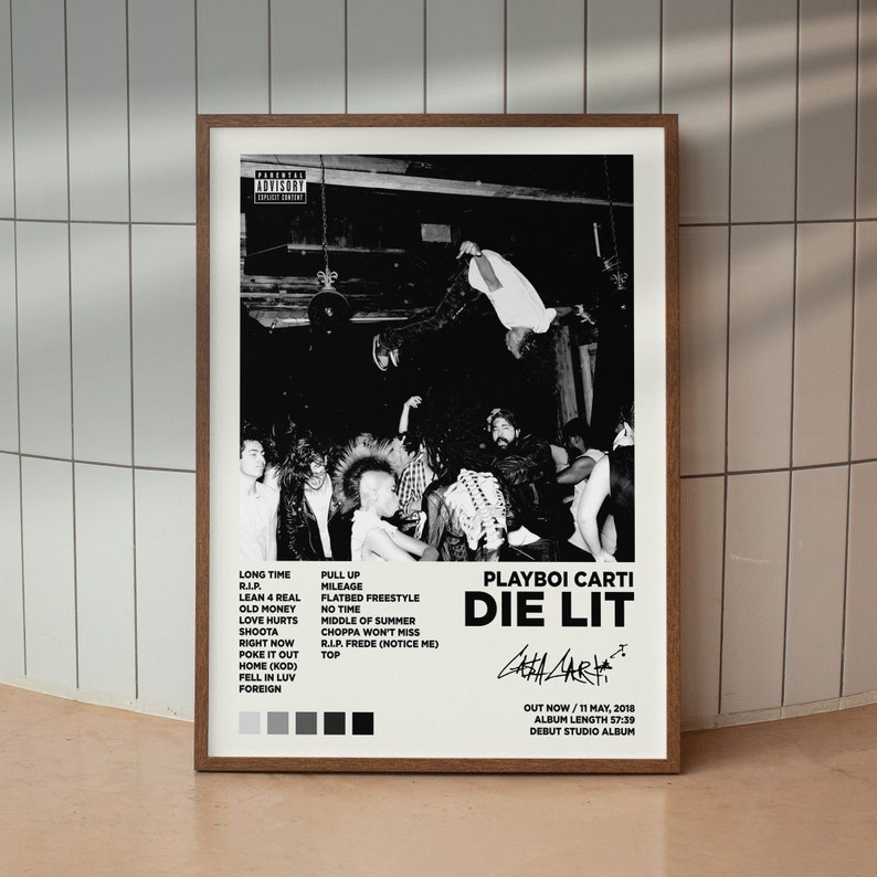 Playboi Carti / Die Lit Album Cover Poster / Custom Poster, Home Decor, Wall Art Print - Etsy