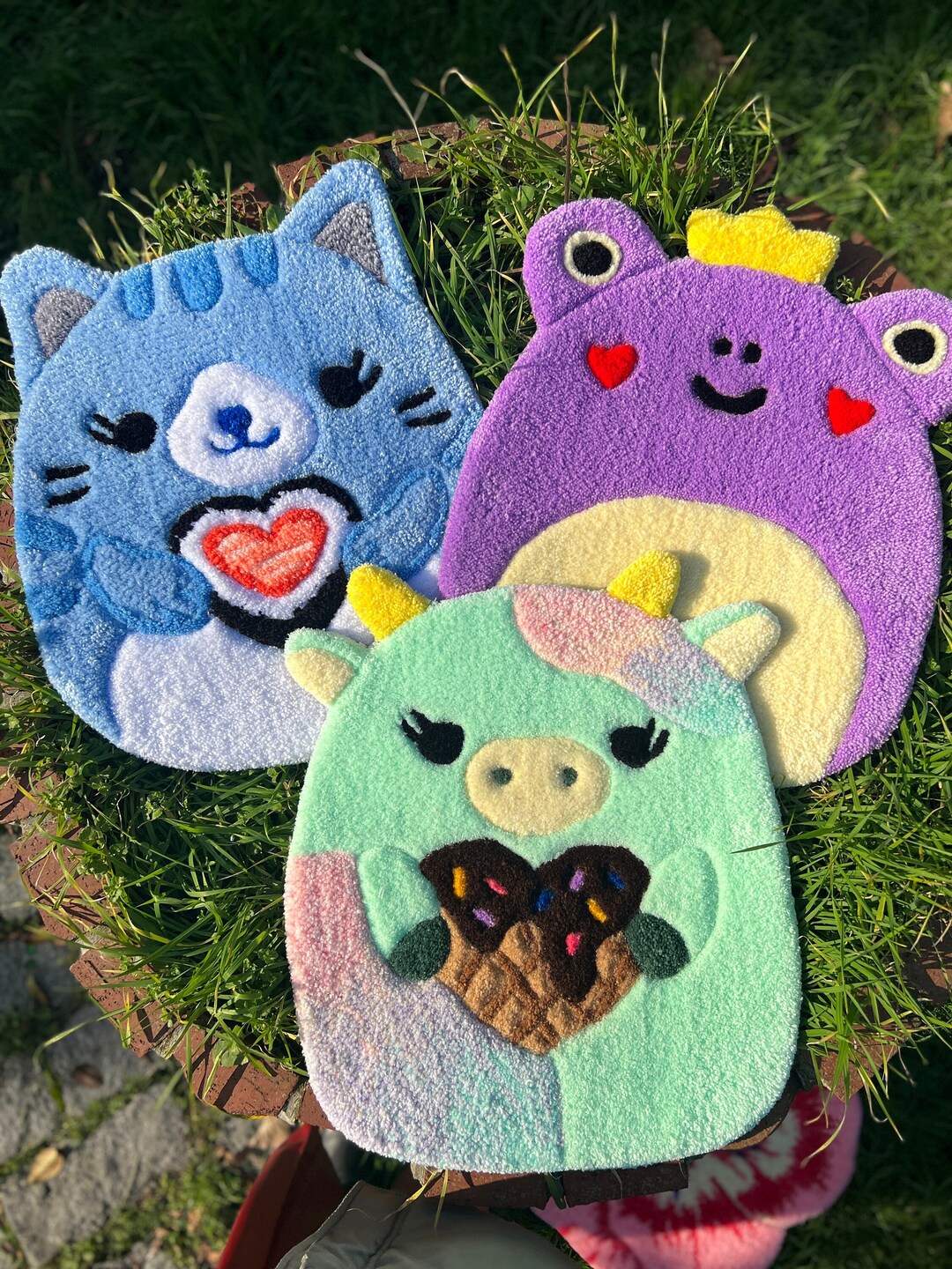 Squishmallow Handmade Custom Rug Fluffy Tufted Rug Cute Rugs Cool Wall ...