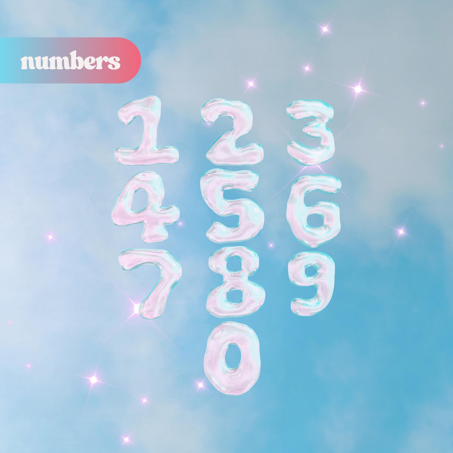 3D Jelly Letters PNG Alphabet | Pastel Aesthetic Font for Canva ...