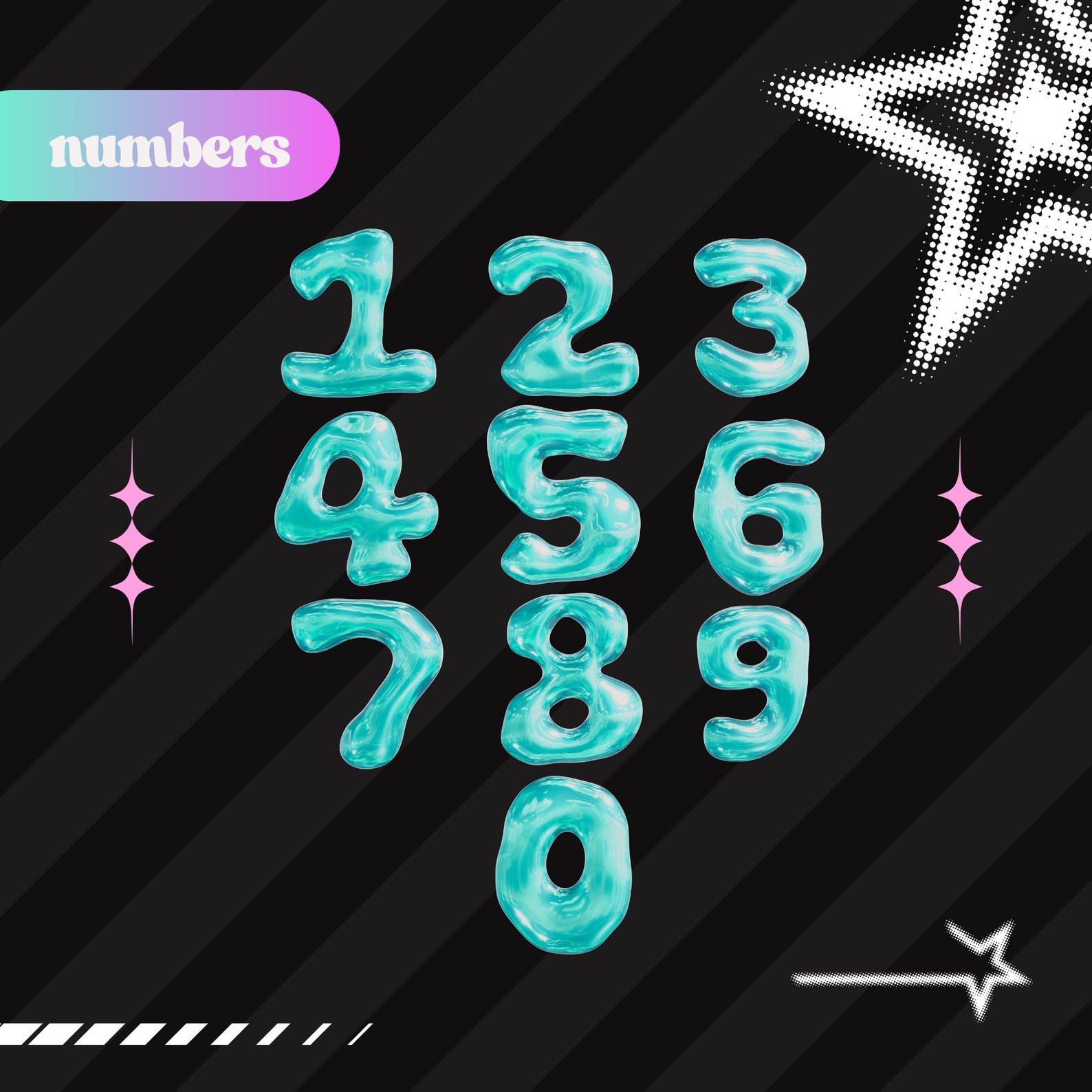 3D Jelly Letters PNG Alphabet | Pastel Aesthetic Font for Canva ...