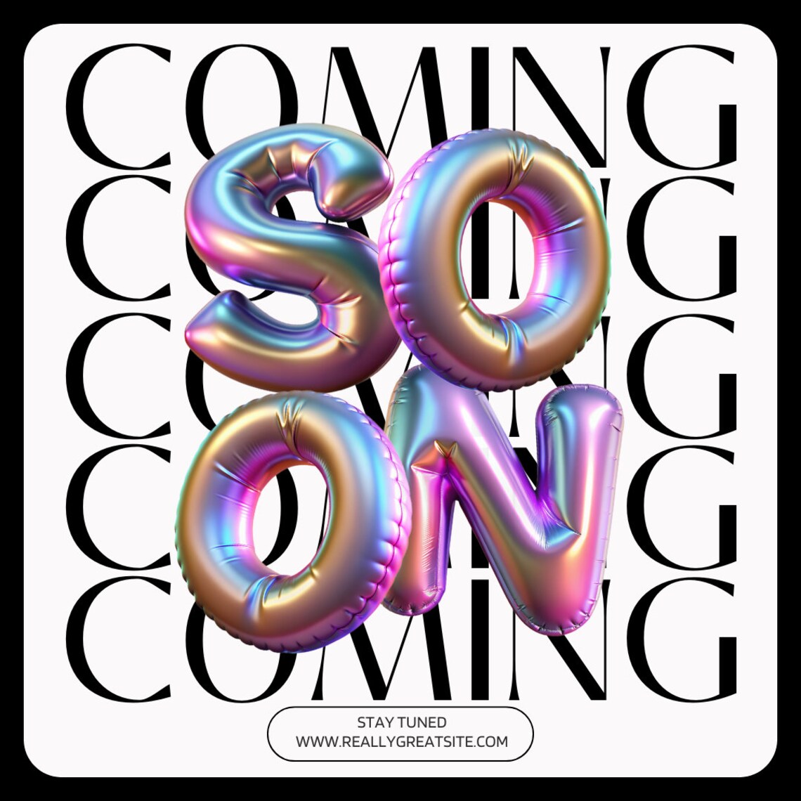 3D Effect Y2K Holographic Font Balloon Letters PNG Hologram Digital ...