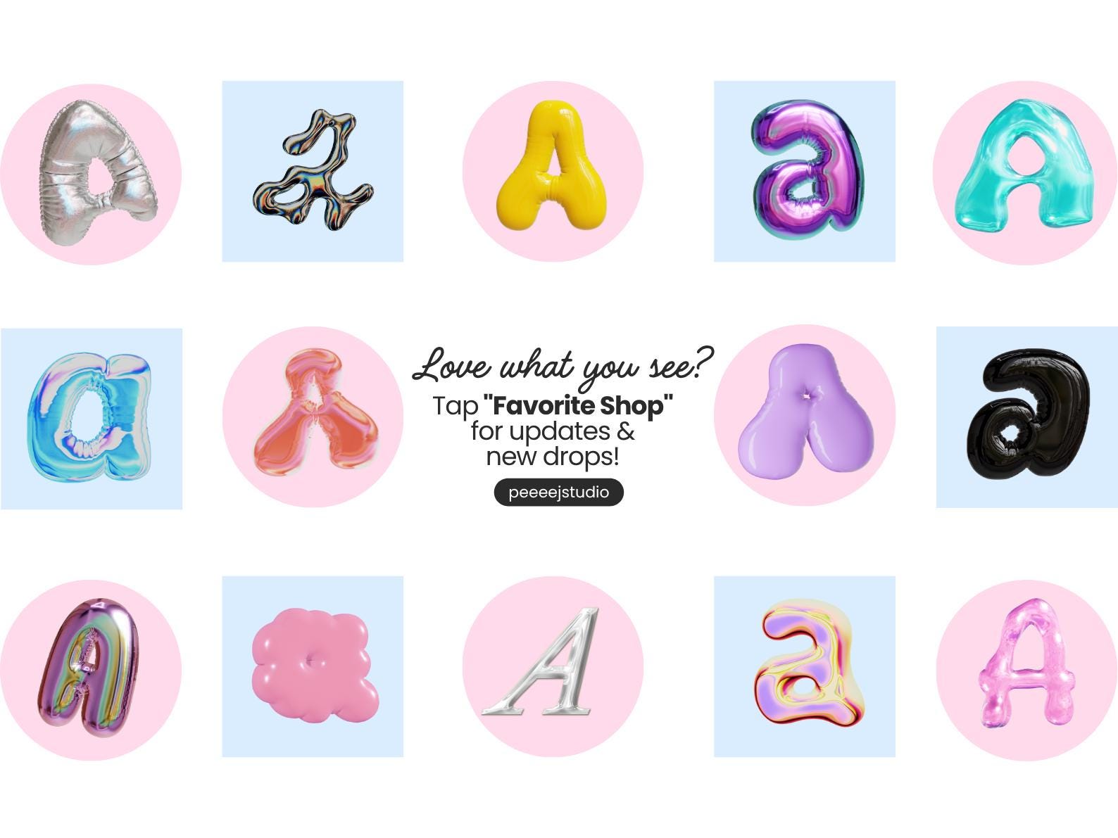 Silver Foil Balloon Alphabet PNG Letters Numbers 3D Aesthetic Clipart ...