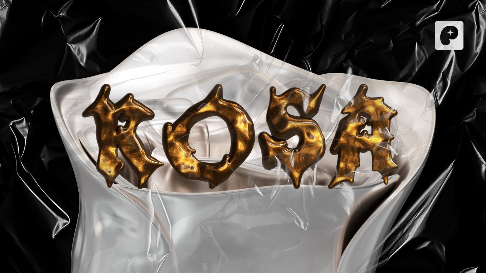 Metallic 3D Letters PNG Alphabet Molten Gold Vaporwave Font Digital ...