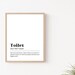 Toilet Definition Print | Digital Download | Bathroom | Download, Print ...