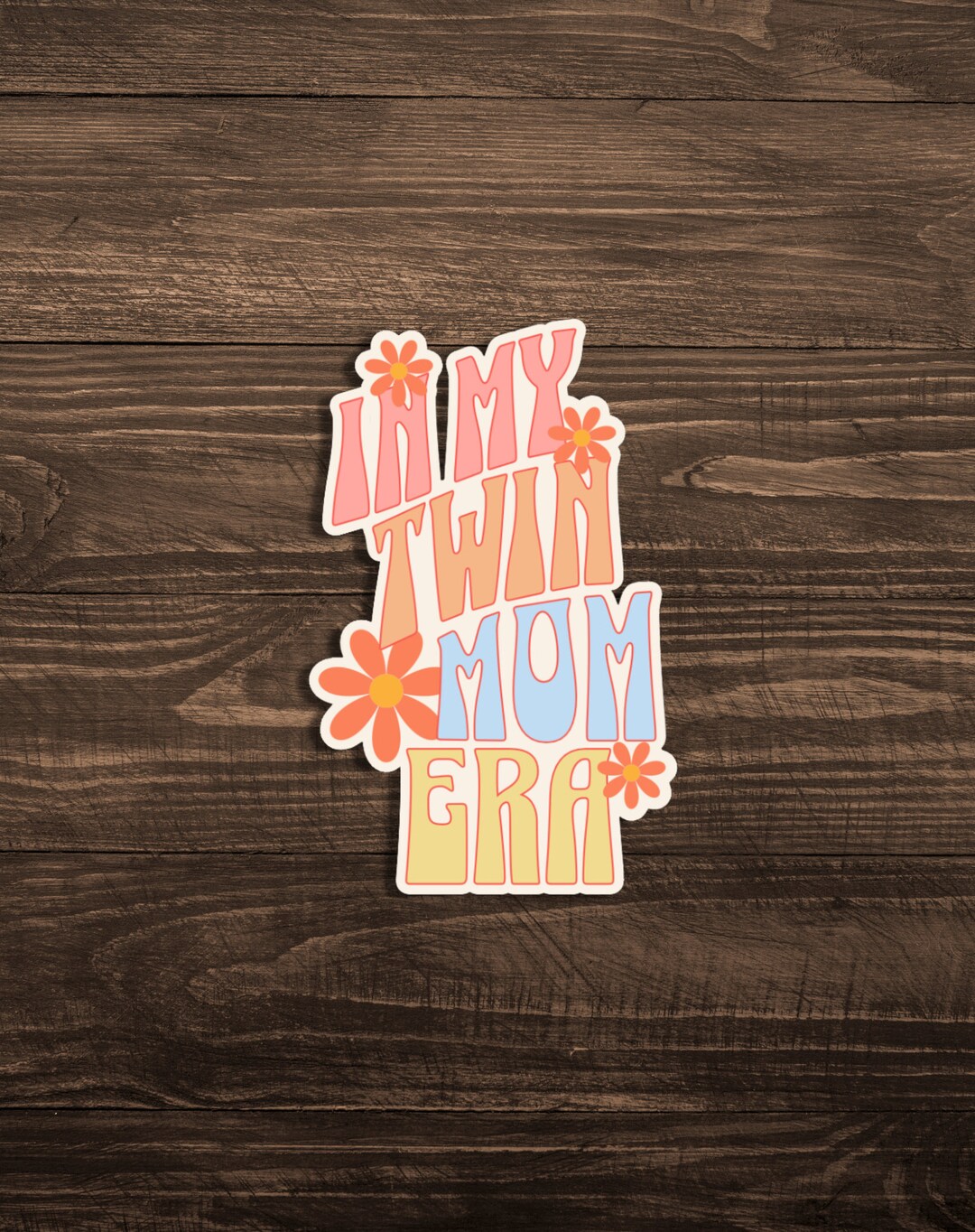 In My Twin Mom Era Stickers for Mom Clear Sticker, Twin Mama, Twin Mom ...
