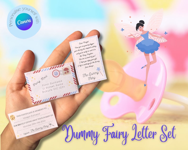 Dummy Fairy Letter and Envelope for Children, Fairy Mail for Kids ...