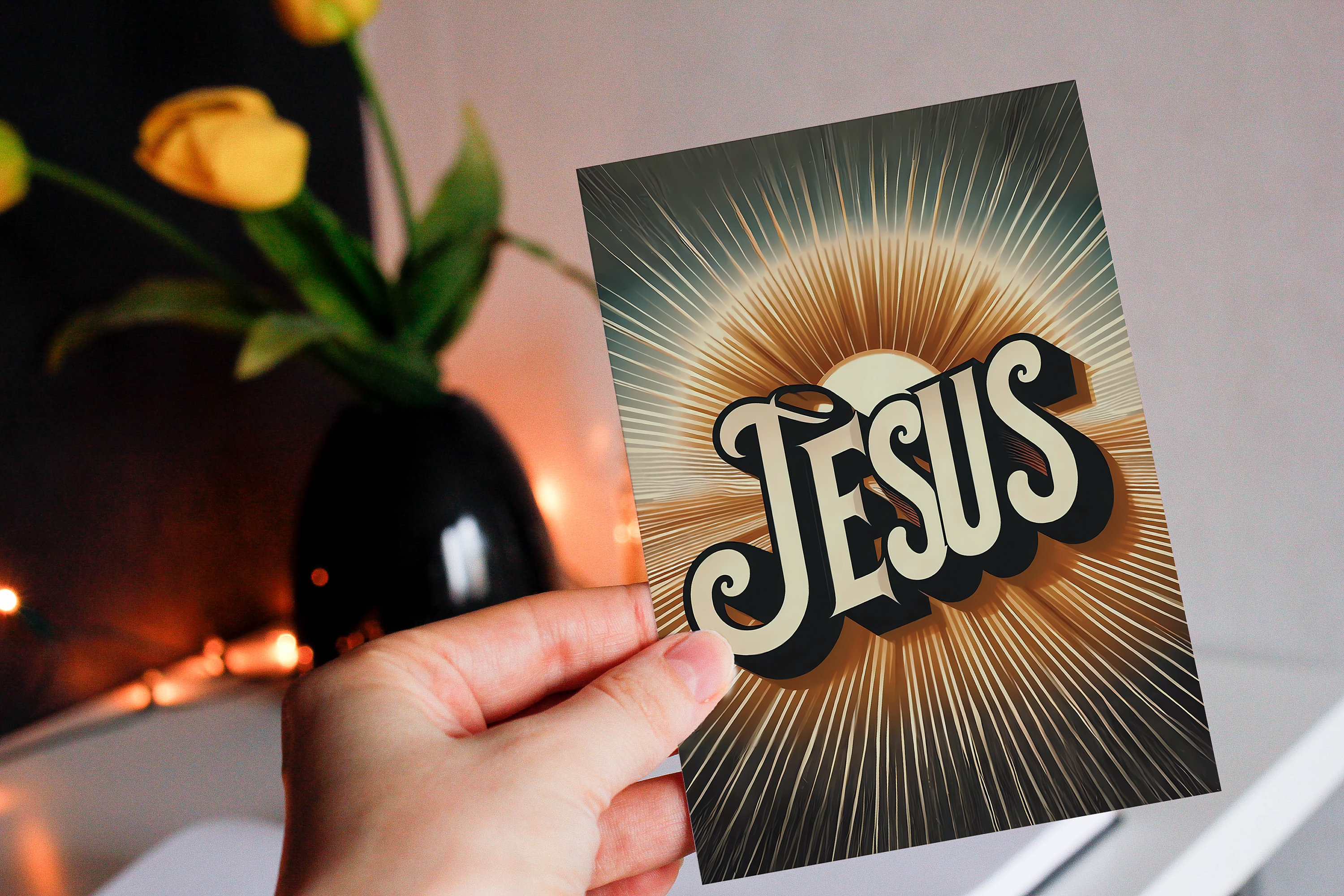 Fireworks Jesus Poster, Wall Art to Print and Frame, Dorm Decor Prints ...