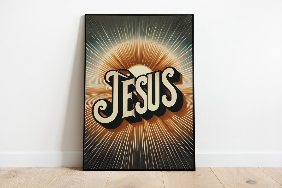 Fireworks Jesus Poster, Wall Art to Print and Frame, Dorm Decor Prints ...