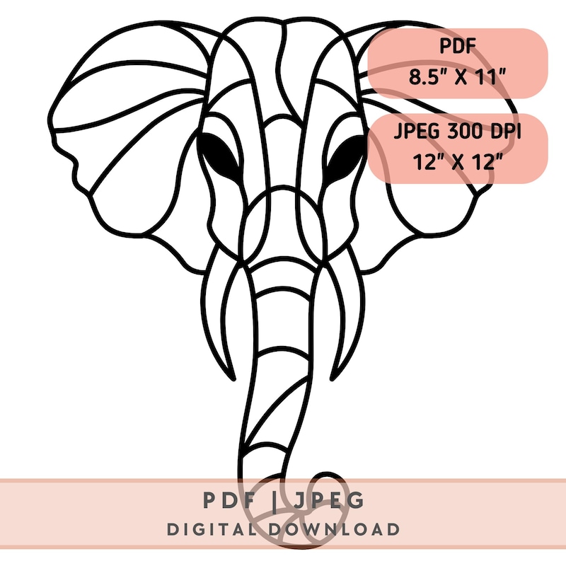 Elephant Glass Sign - Etsy