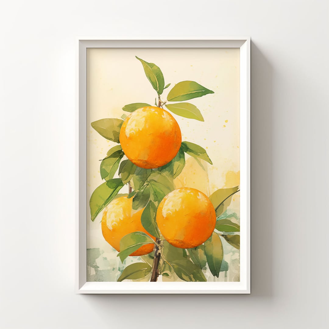Kitchen Fruit Wall Art Fruit Still Life Painting Farmhouse Kitchen ...