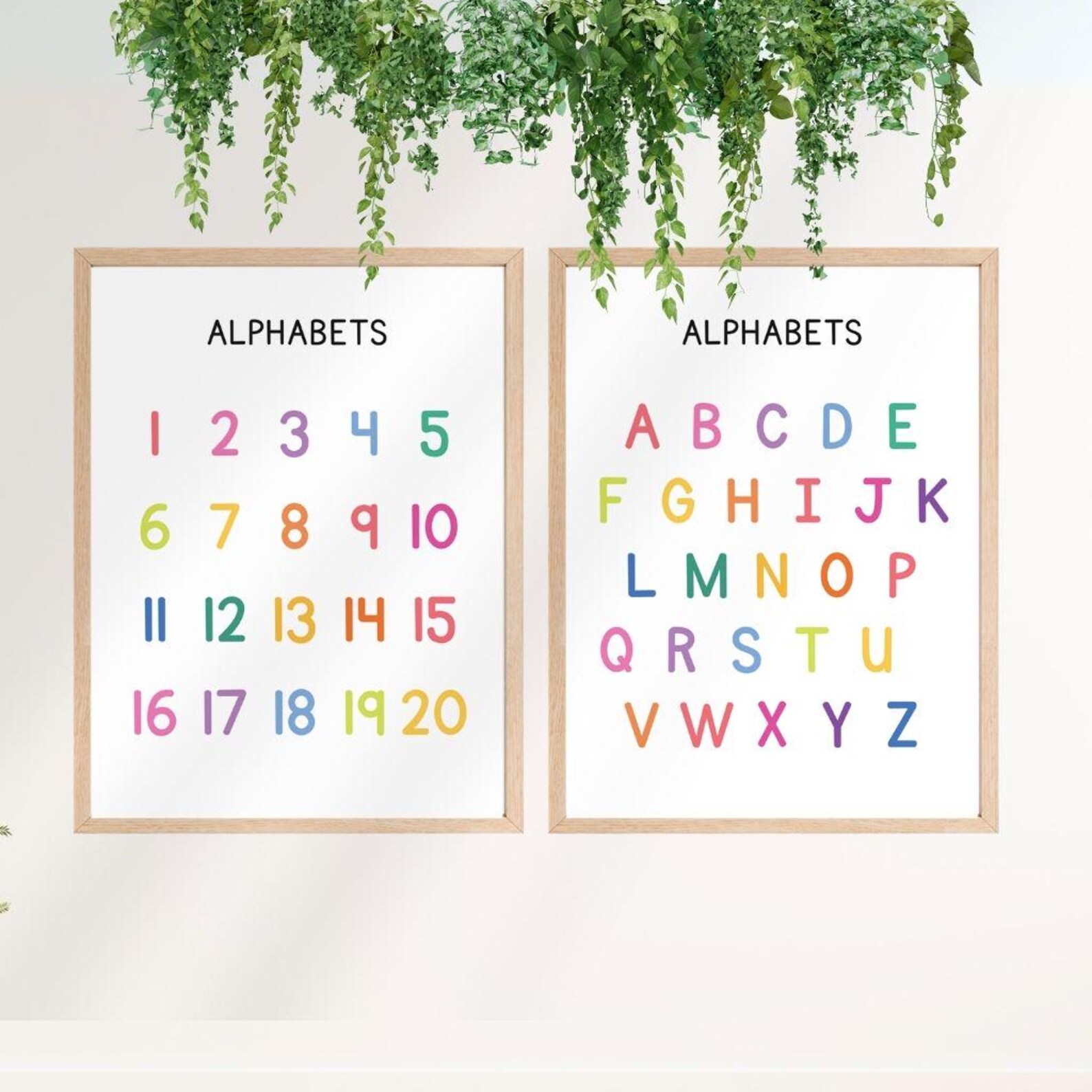 12 Educational Posters for Kids – Digital Download | Learn Shapes ...