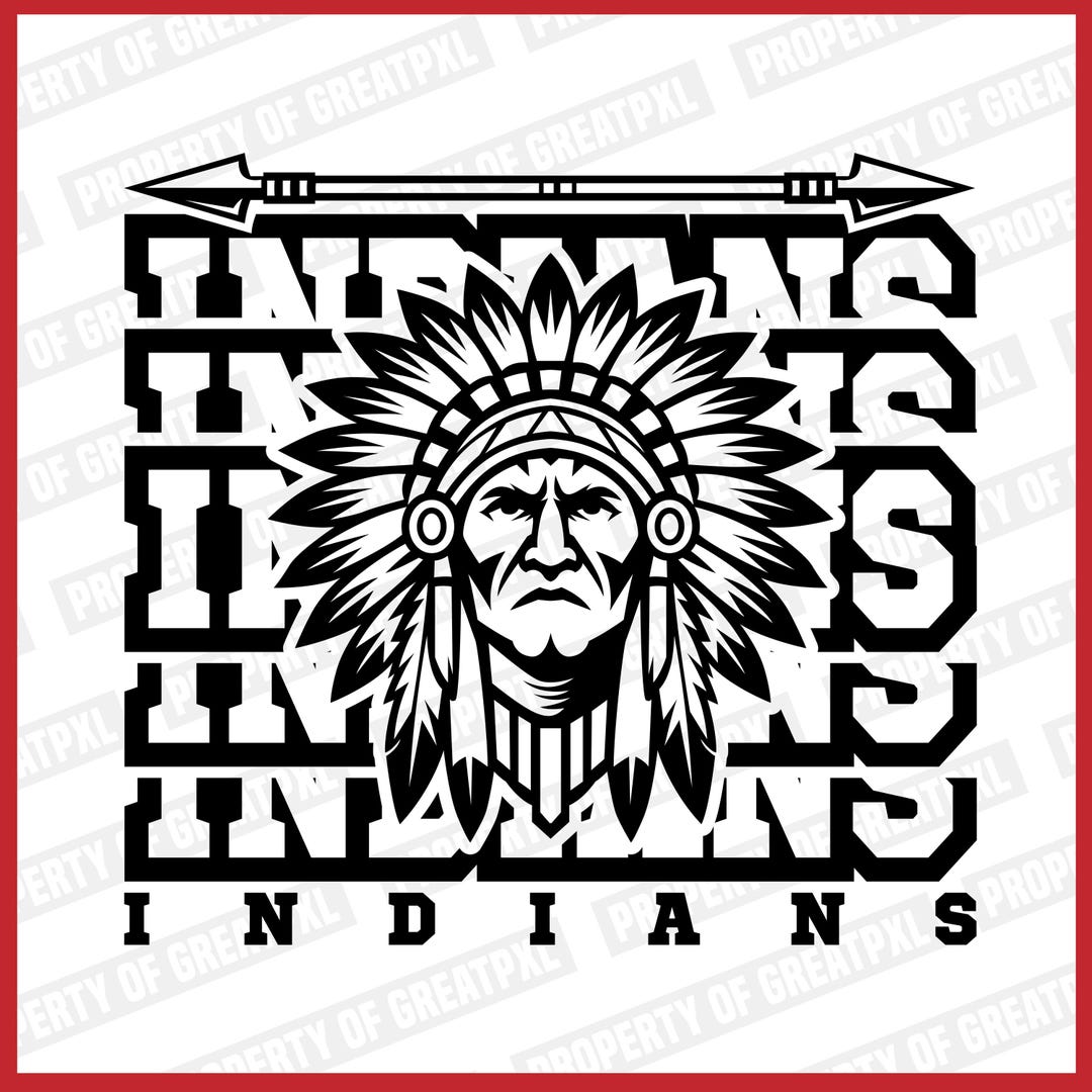 Indians SVG, PNG, Indians SVG Cricut, Indians Svg Cutfile, Indians ...