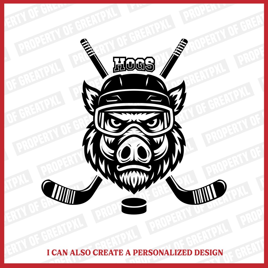 Hogs SVG, Hogs PNG, Hogs Hockey, Hogs Svg Cricut, Hogs School Mascot ...