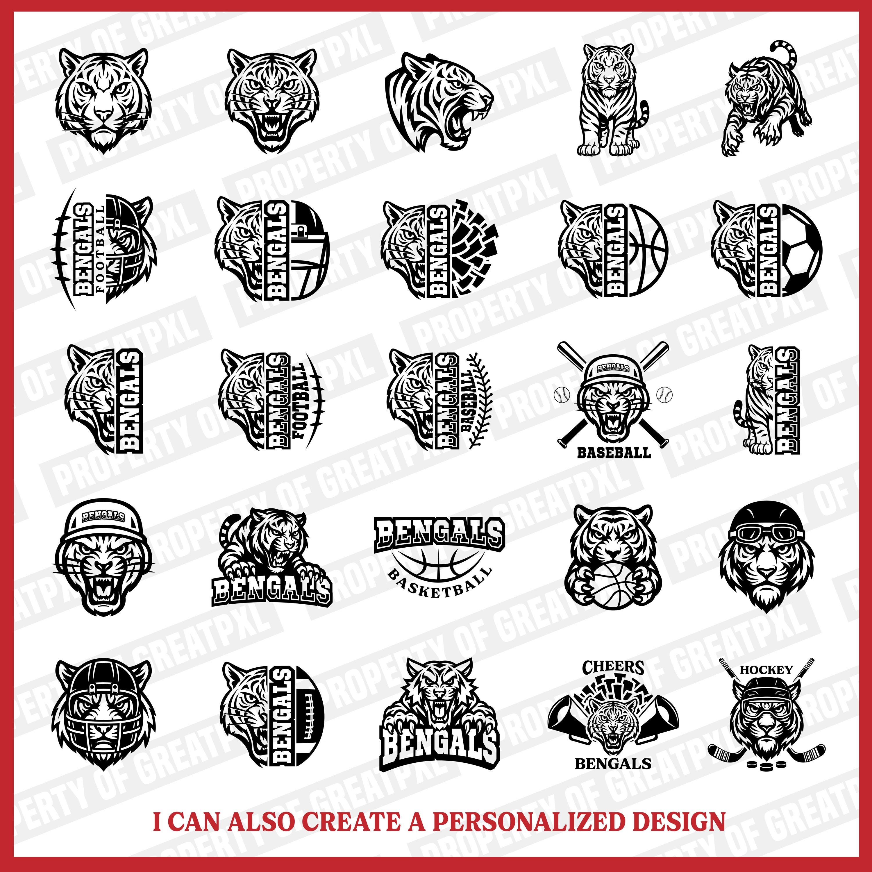 Bengals SVG, 25 Bengals SVG PNG Bundle, Eps, Bengals Cricut Cutfile ...
