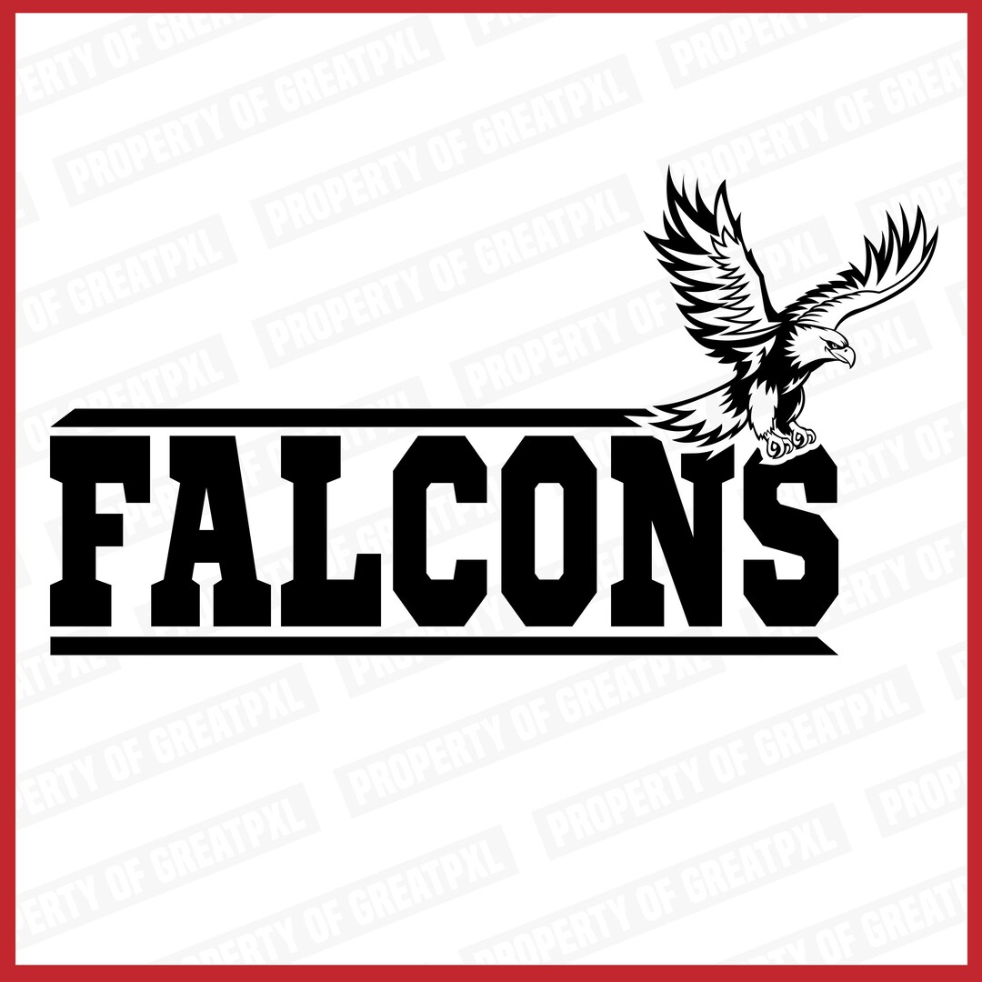 Falcons SVG, Flying Falcons, Falcons School Mascot, Falcons Svg Cutfile ...