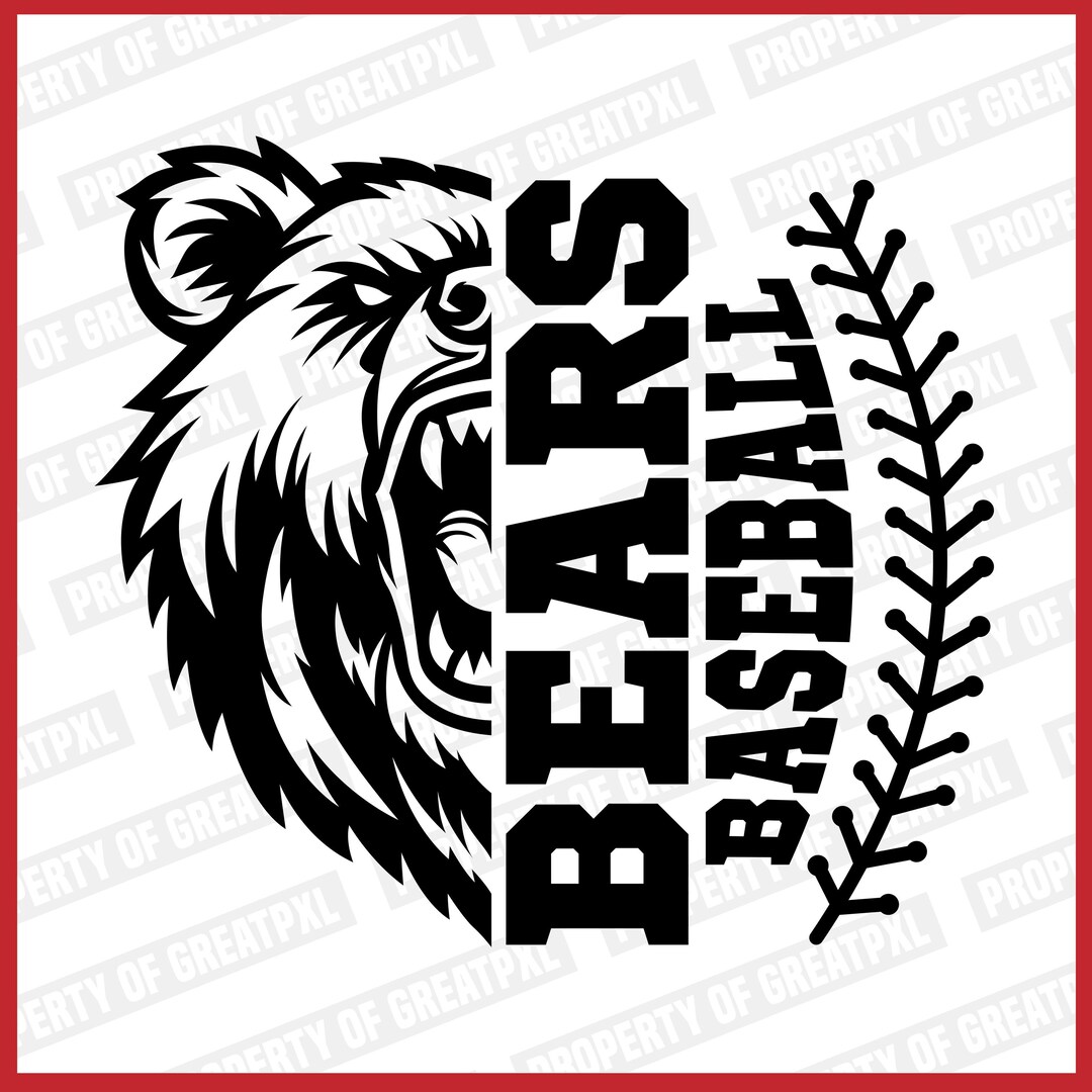 Bears Baseball SVG, Bears Baseball PNG, Bears Svg Cricut, Bears School ...