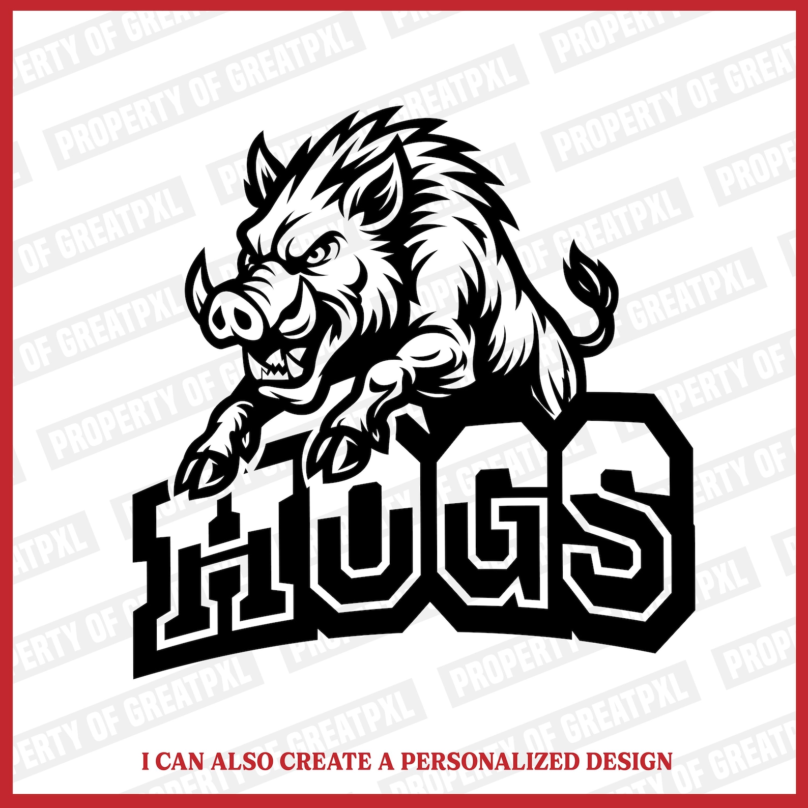 Hogs SVG, Hogs PNG, Hogs School Mascot, Hogs Silhoutte, Hogs Eps, Hogs ...