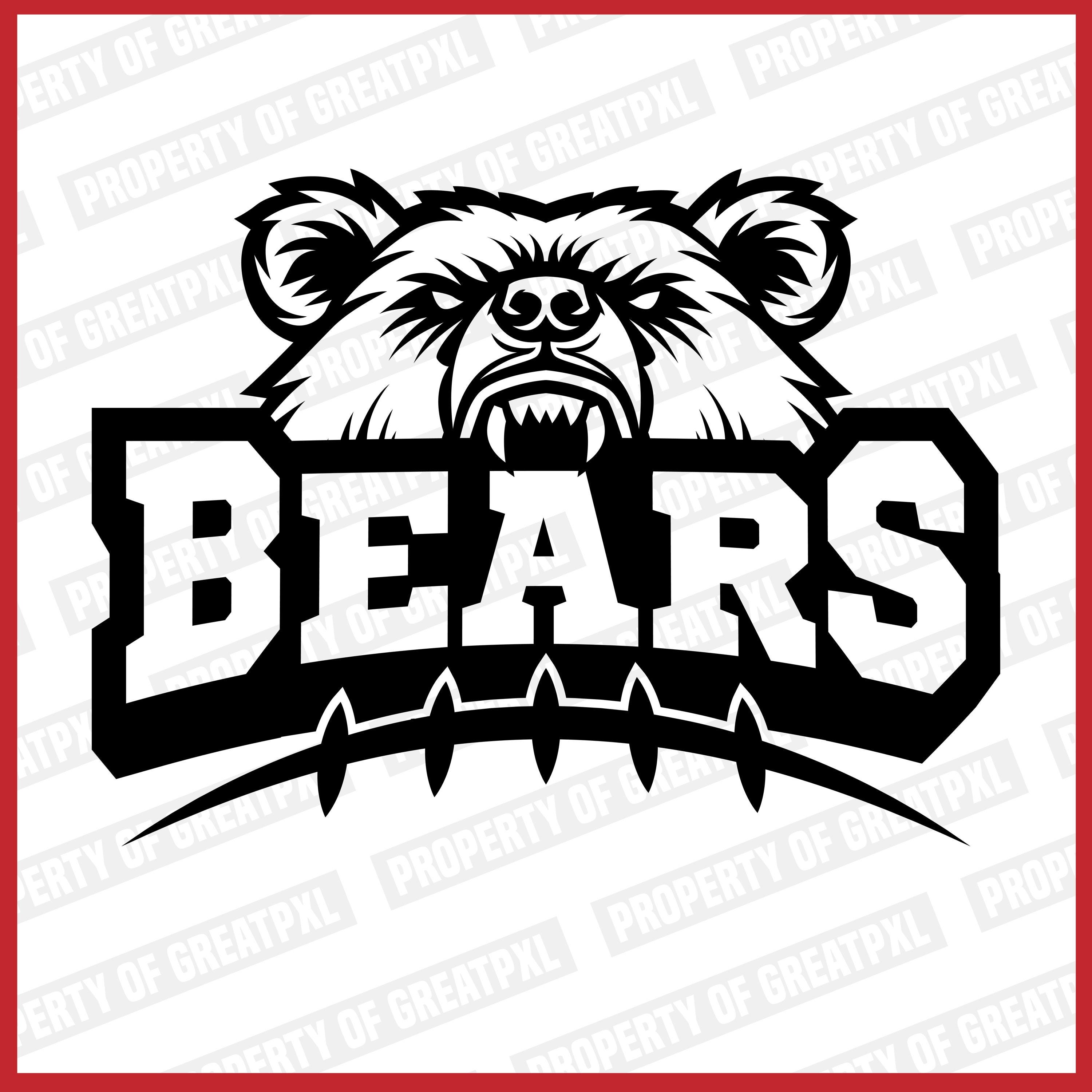Bears SVG, Bears PNG, Bears Svg Cutfile, Bears Sillhoutte, Bears SVG ...