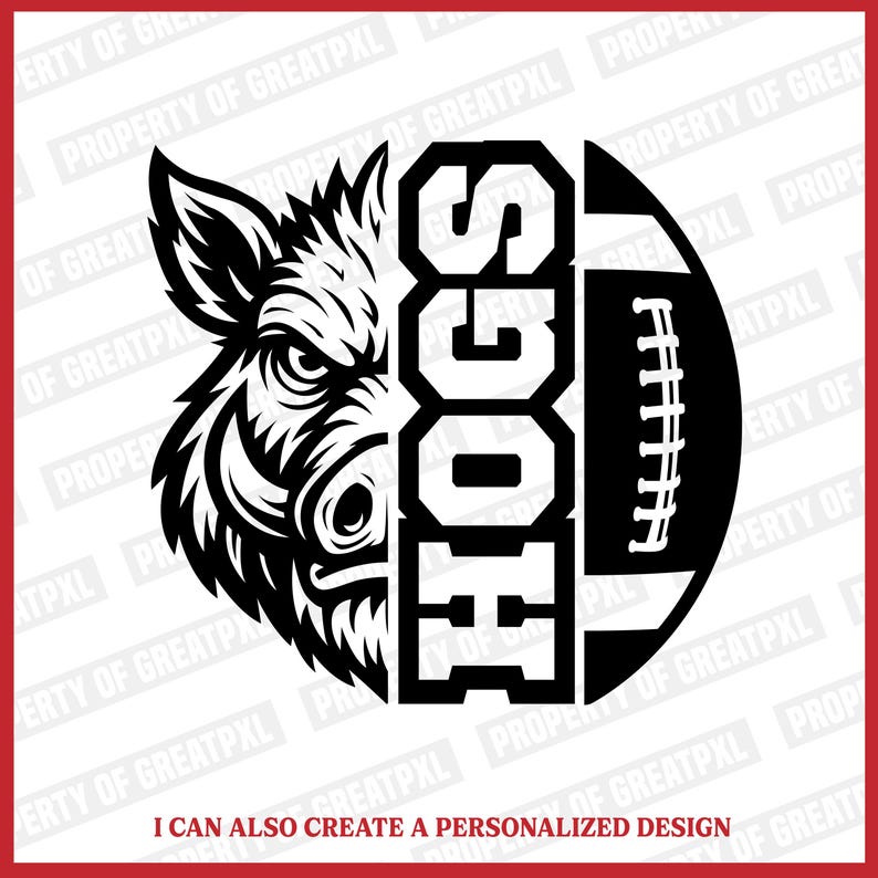 Hogs SVG, Hogs PNG, Hogs Svg Cricut, Hogs School Mascot, Hogs Cutfile ...
