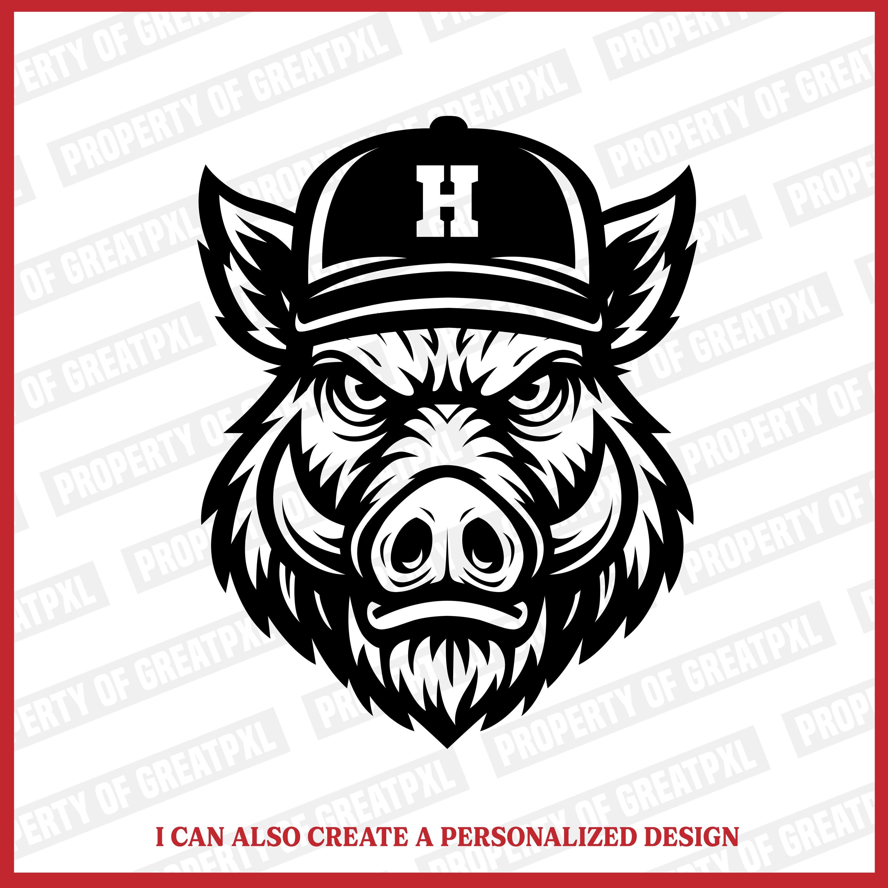 Hogs SVG, Hogs PNG, Hogs Baseball, Hogs School Mascot, Hogs Svg Cricut ...