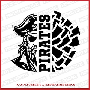 Pirates SVG PNG, Pirates Cheer, Pirates Pompom, Pirates Svg Cricut ...