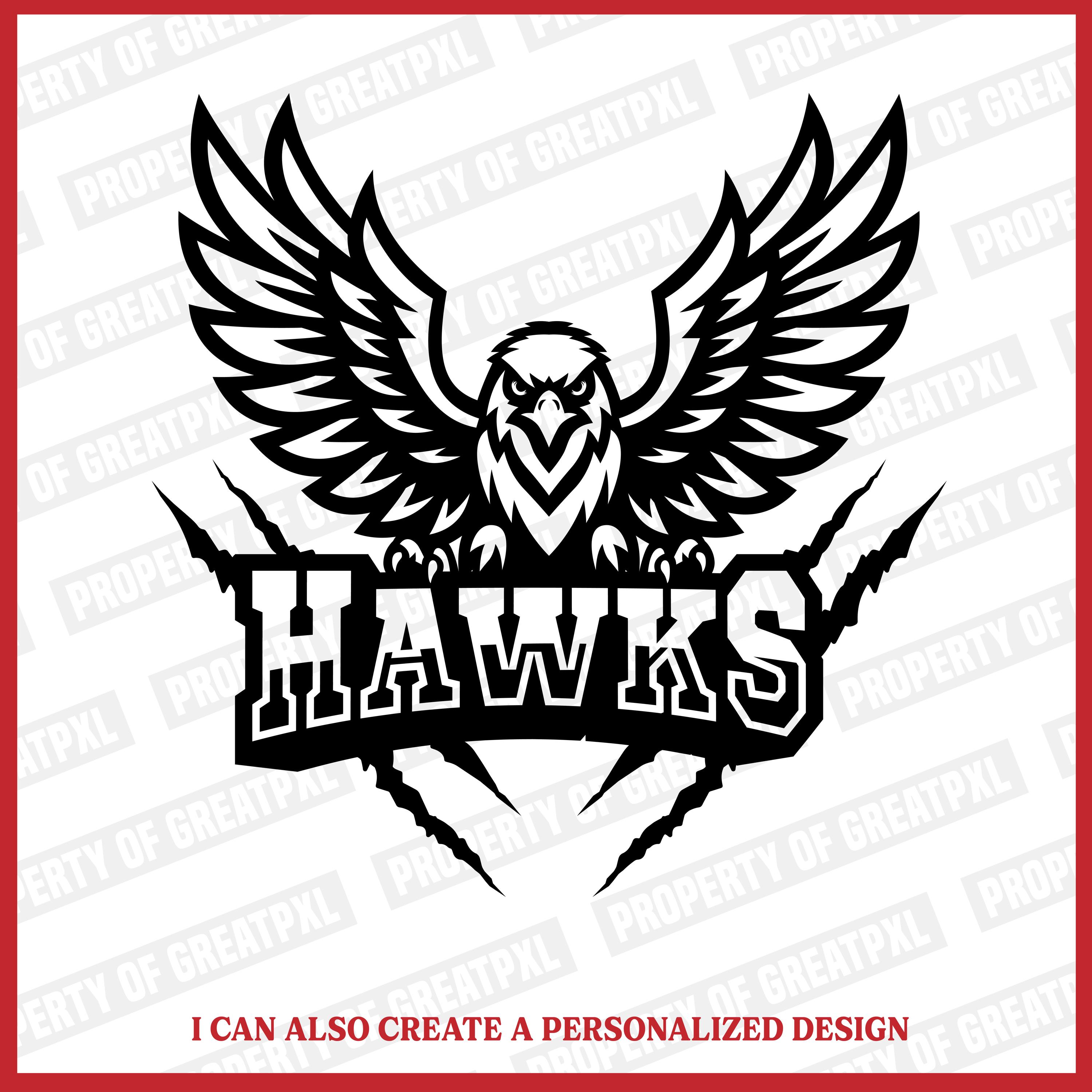 Hawks SVG, Hawks PNG, Hawks Svg Cricut Cutfile, Eps, Hawks School ...