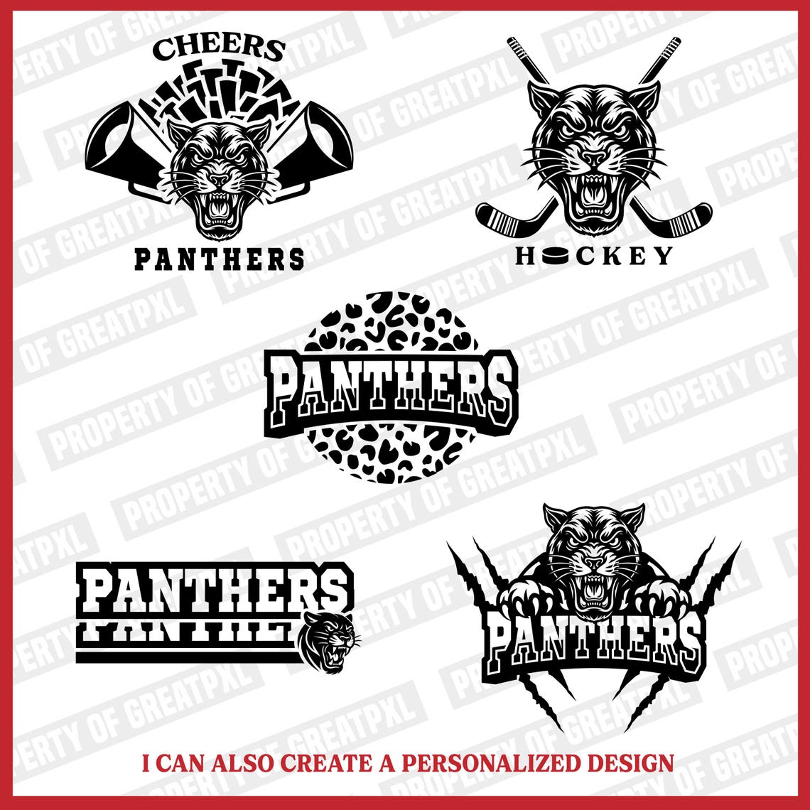 Panthers SVG, 25 Panthers SVG PNG Bundle, Eps, Panthers Cricut Cutfile ...